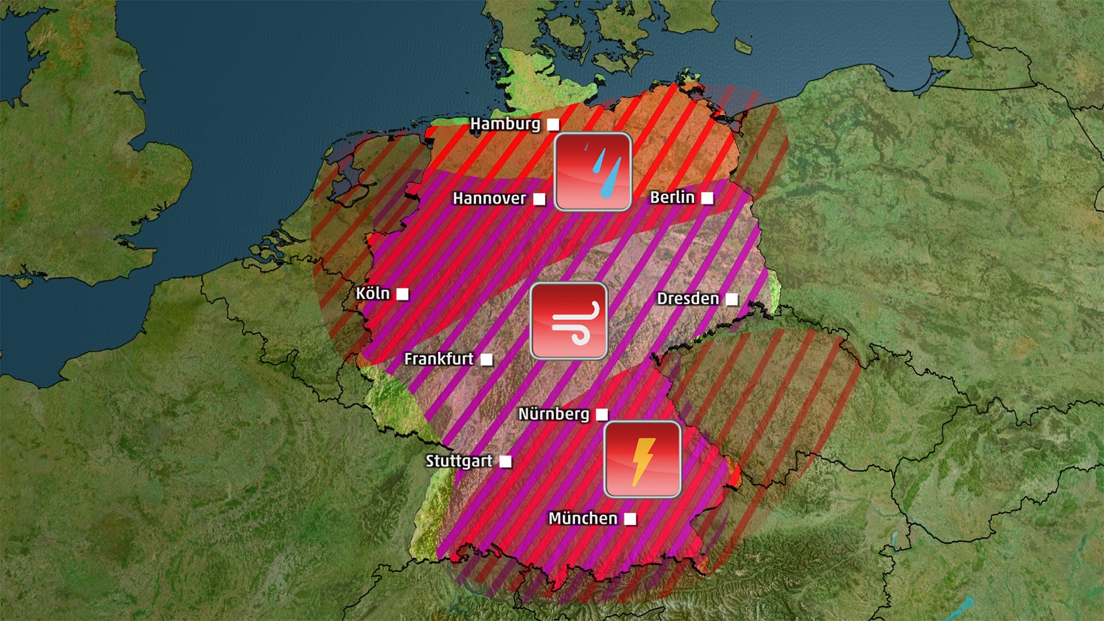 Unwetter-Alarm: Schwere Gewitter und Starkregen am Donnerstag | Weather.com